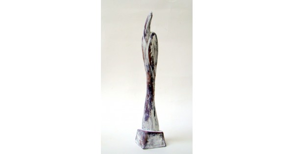 Cant de pasare I, sculptura in lut ars, artist: Petru Leahu, sculptura ...